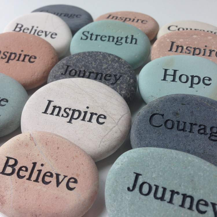 1.5 Inch Custom Engraved Pocket Stones