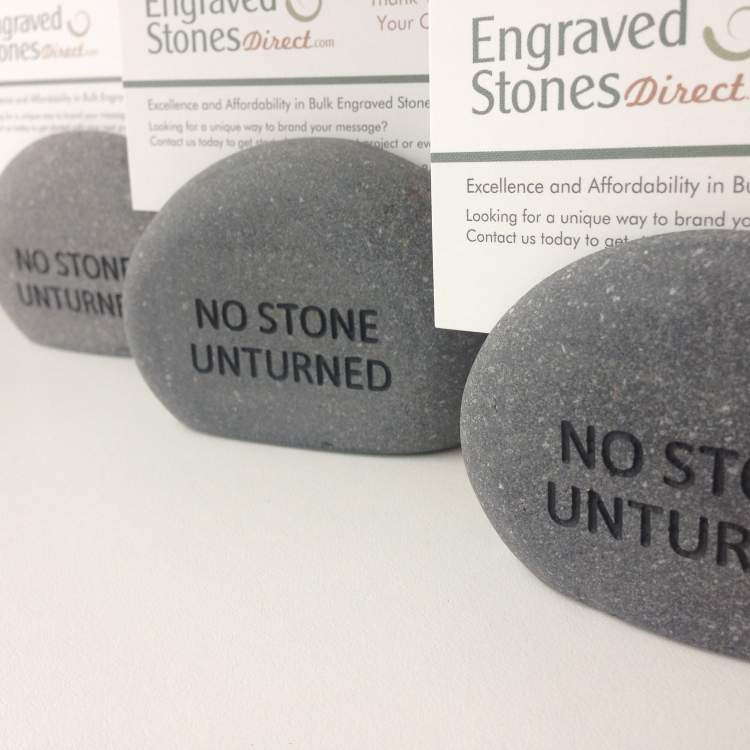 Personalized and Engraved 3 to 4-Inch Paperweight Stone
