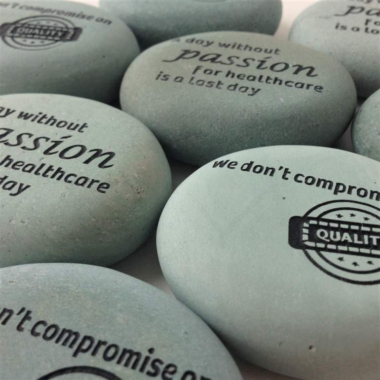 Engraved Stones with Words and Names for Special Events