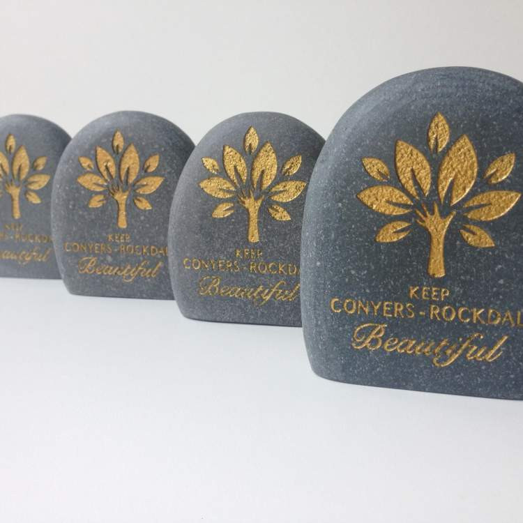 4-Inch Standing Paperweight Desk Stone