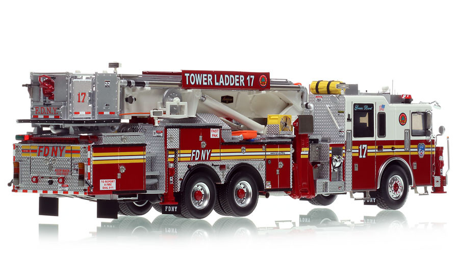 Fire Replicas FDNY 2017 Seagrave Attacker 75' Tower Ladder 17 - Bronx ...