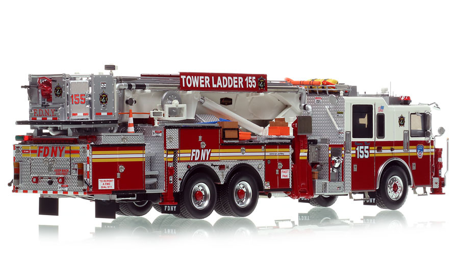 Fire Replicas FDNY 2016 Seagrave Attacker 75' Tower Ladder 155 - Queens ...
