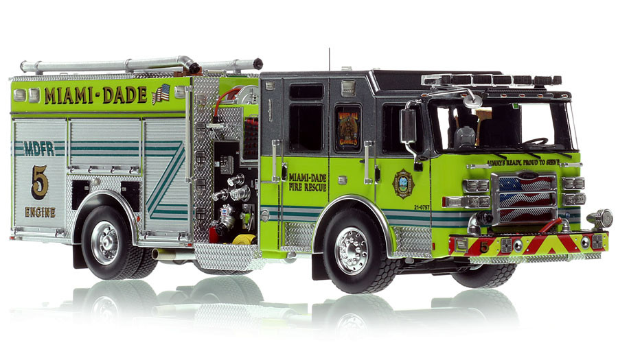 Fire Replicas Miami-Dade Fire Rescue 2023 Pierce Enforcer Engine 5 ...