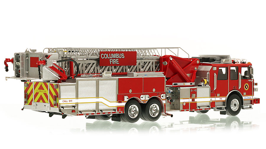 Fire Replicas Columbus Division of Fire Sutphen SPH100 Aerial Platform ...