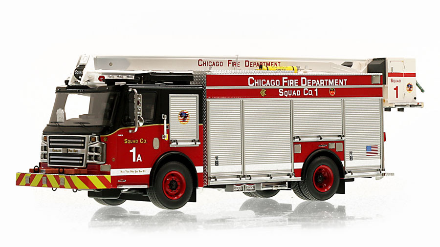 Fire Replicas Chicago Fire Department Rosenbauer Squad 1/1A Set Scale ...