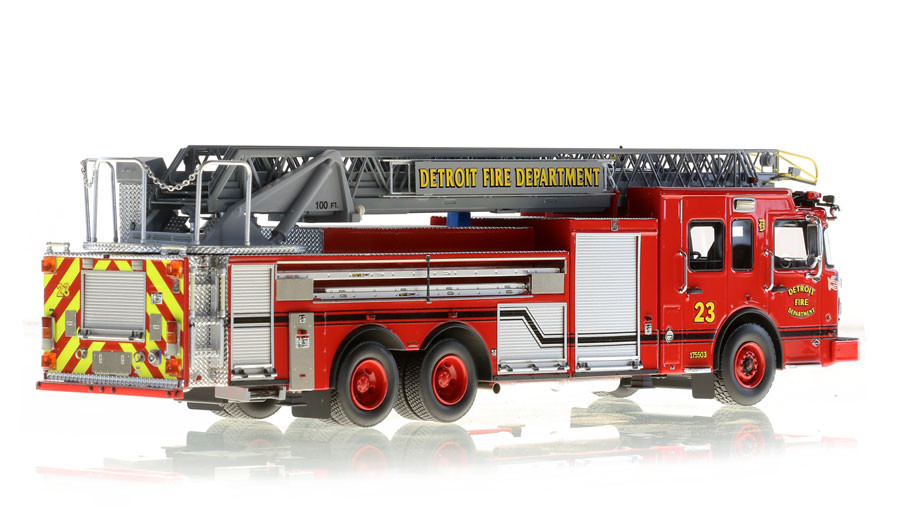 Fire Replicas Detroit Fire Department Ladder 23 Scale Model