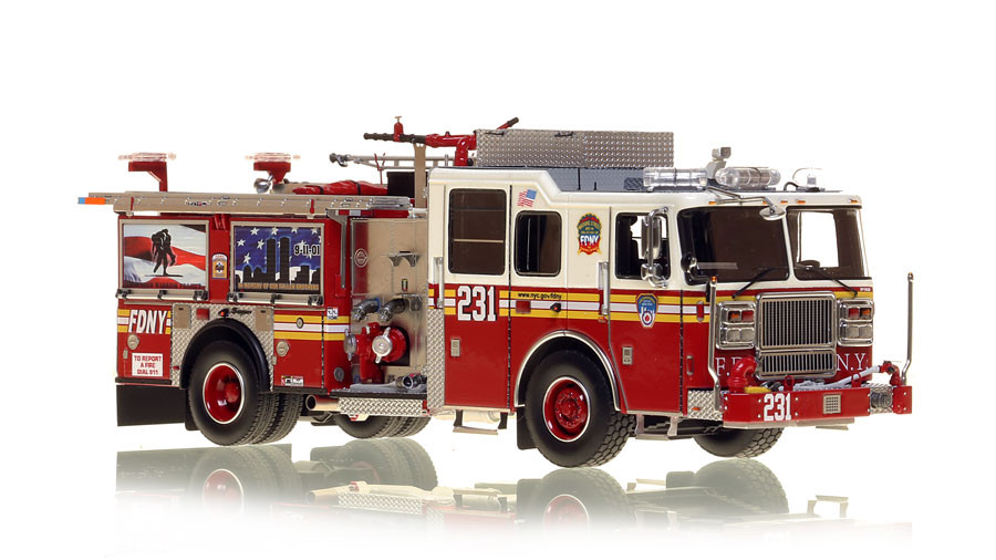 Fire Replicas FDNY Seagrave Engine 231 - Brooklyn Scale Model