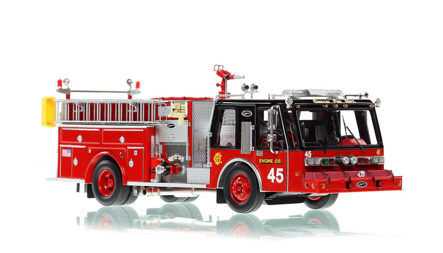 Fire Replicas Chicago Fire Department E-One Hurricane Engine 45 Scale Model