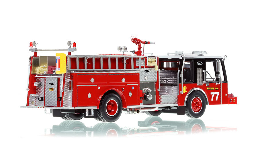 Fire Replicas Chicago Fire Department E-One Hurricane Engine 77 Scale Model