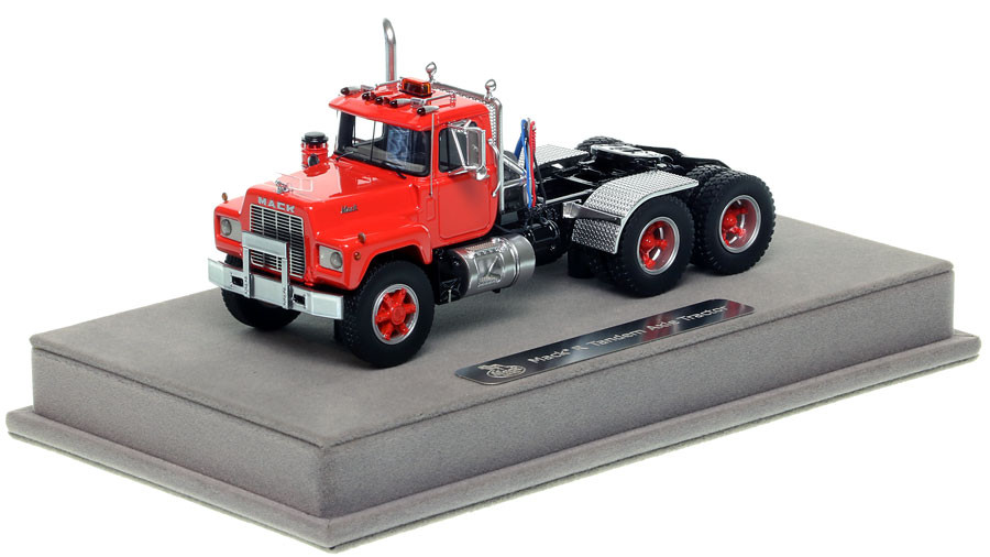 Fire Replicas Mack® R Tandem Axle Tractor - Red over Black Scale Model