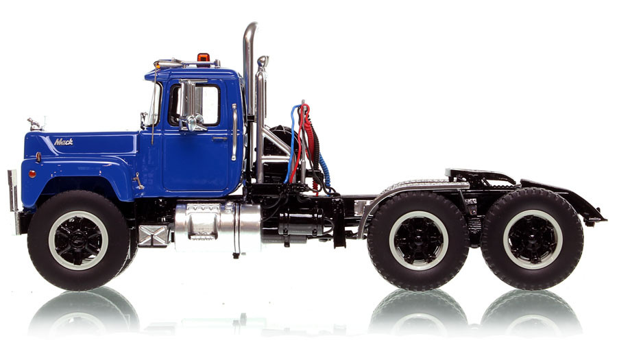 Fire Replicas Mack® R Tandem Axle Tractor - Blue over Black Scale Model