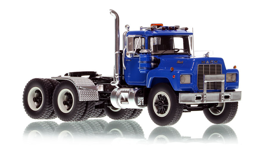 Fire Replicas Mack® R Tandem Axle Tractor - Blue over Black Scale Model