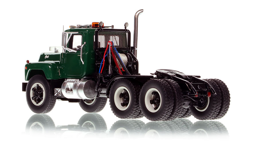 Fire Replicas Mack® R Tandem Axle Tractor - Green over Black Scale Model