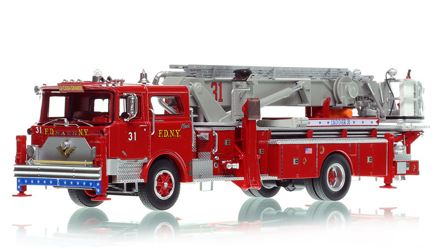 FDNY 1973 Mack® CF/Baker 75' Tower Ladder 31 - Bronx Scale Model