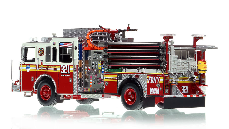 Fire Replicas FDNY Seagrave Engine 321 - Brooklyn Scale Model