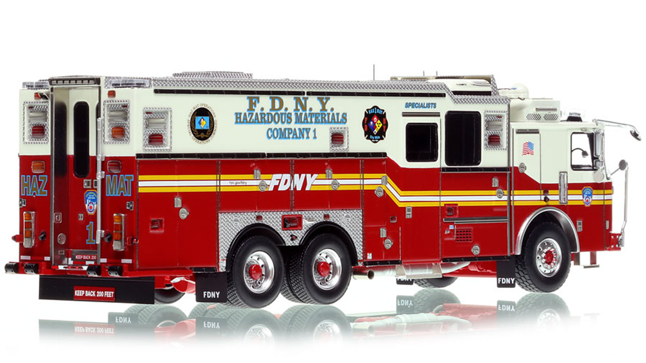 Fire Replicas FDNY 2022 Ferrara Haz-Mat 1 - Citywide Scale Model Fire Replicas FDNY 2022 Ferrara Haz-Mat 1 - Citywide Scale Model