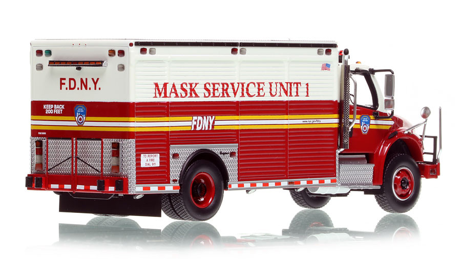 Fire Replicas FDNY 2015 Freightliner M2/Seagrave Mask Service Unit 1