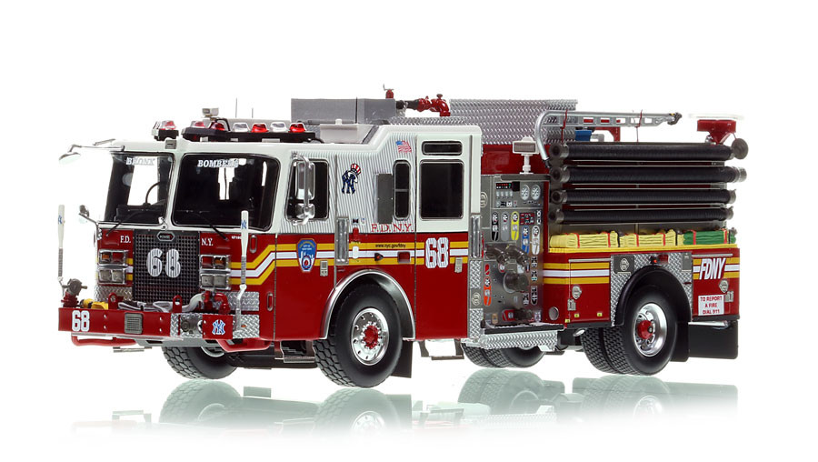 Fire Replicas FDNY 2016 KME Severe Service Engine 68 - Bronx Scale Model