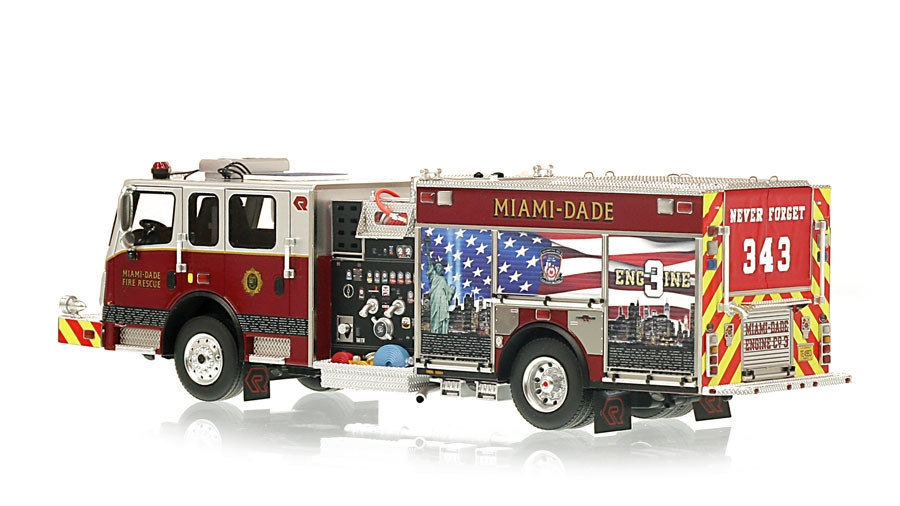 Fire Replicas Miami-Dade Fire Rescue Engine 3 - 9.11 Tribute Rosenbauer ...