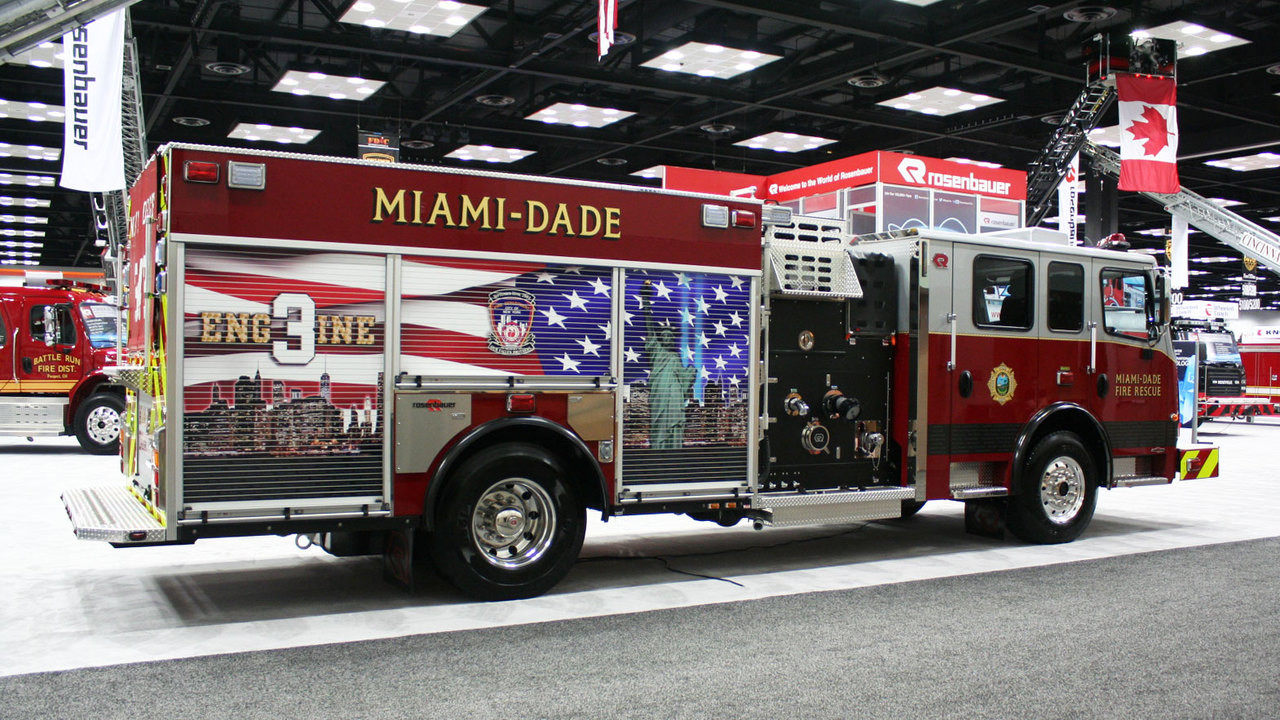 Fire Replicas Miami-Dade Fire Rescue Engine 3 - 9.11 Tribute Rosenbauer ...