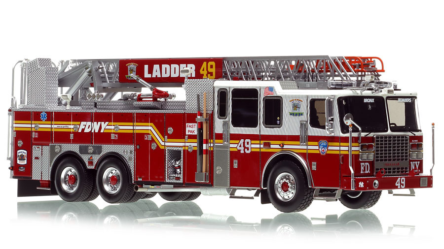 Fire Replicas Fire Department City of New York 2011 Ferrara Ladder 49 ...