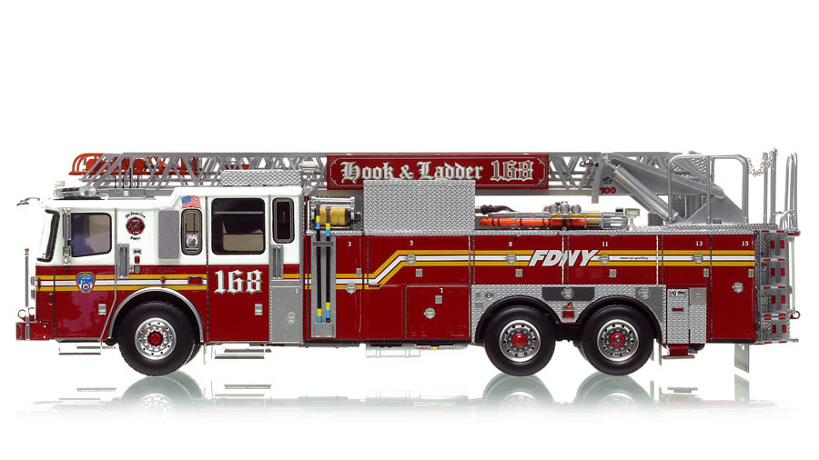 Fire Replicas Fire Department City of New York 2013 Ferrara Ladder 168 ...