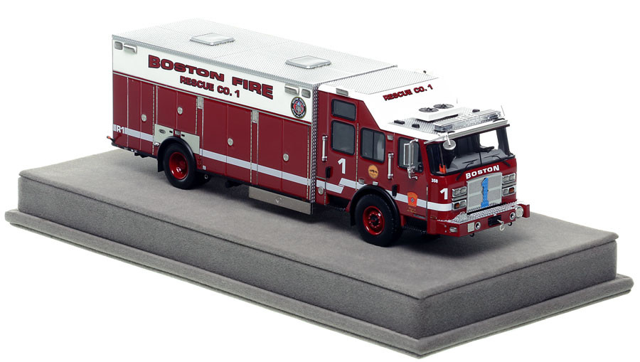 Fire Replicas Boston Fire Department 2021 E-One Typhoon Rescue 1 Scale ...