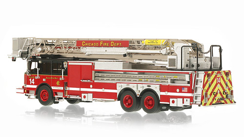 Fire Replicas Chicago Fire Department Tower Ladder 14 Scale Model