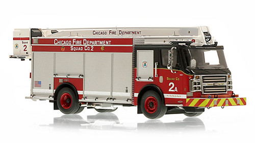 Fire Replicas Chicago Fire Department Rosenbauer Squad 2/2A Set Scale ...