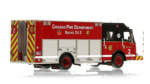 Fire Replicas Chicago Fire Department Rosenbauer Squad 2/2A Set Scale ...