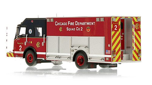 Fire Replicas Chicago Fire Department Rosenbauer Squad 2/2A Set Scale ...