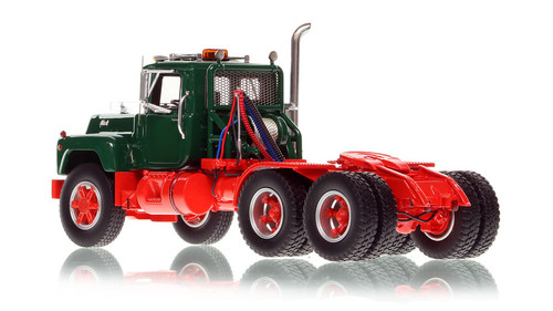 Fire Replicas Mack® R Tandem Axle Tractor - Green over Red Scale Model