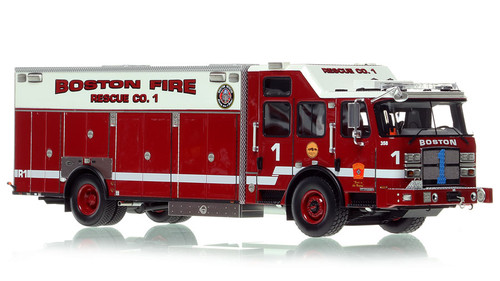 Fire Replicas Boston Fire Department 2021 E-One Typhoon Rescue 1 Scale ...