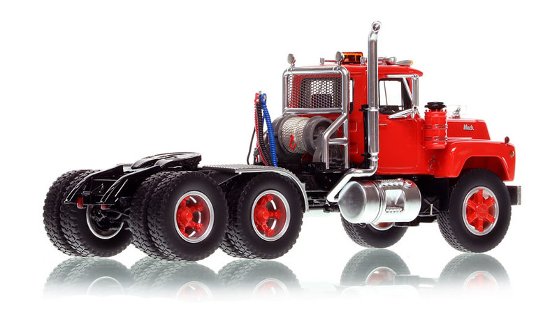 Fire Replicas Mack® R Tandem Axle Tractor - Red over Black Scale Model