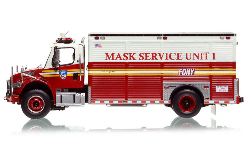 Fire Replicas FDNY 2015 Freightliner M2/Seagrave Mask Service Unit 1