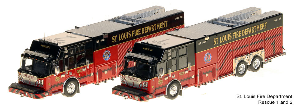 Fire Replicas St. Louis Fire Department Rescue 2 Scale Model