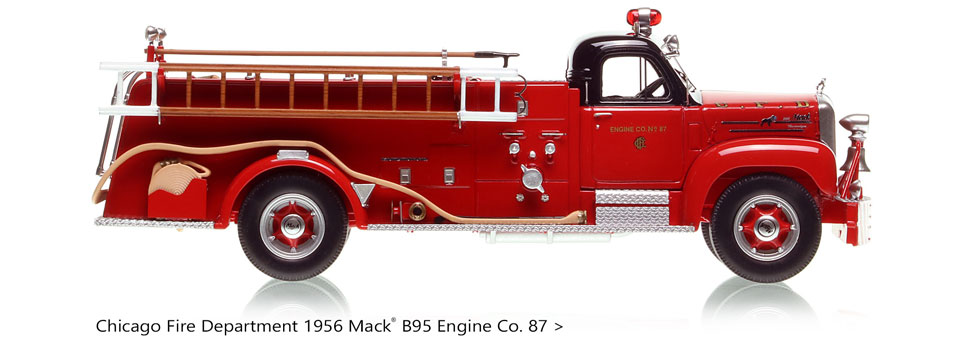 Mack scale model fire trucks