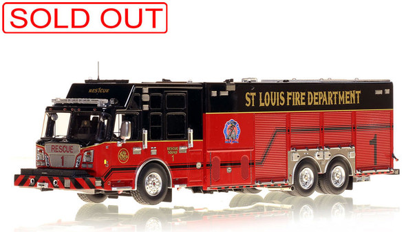 Fire Replicas St. Louis Fire Department Rescue 1 Scale Model