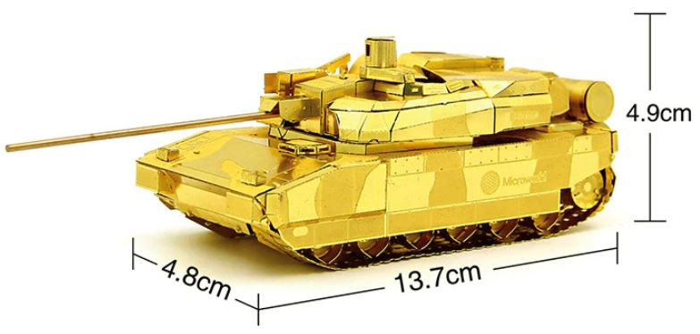 "M1 Abrams Tank" Metal Model Kit | T001-S | Microworld - Tri-M ...
