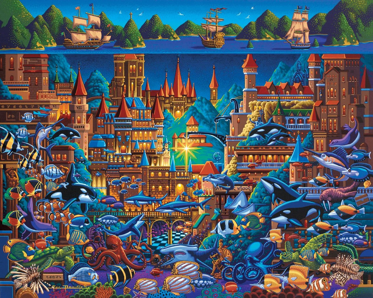 Atlantis 500 Piece Jigsaw Puzzle | Dowdle - Tri-M Specialty Products