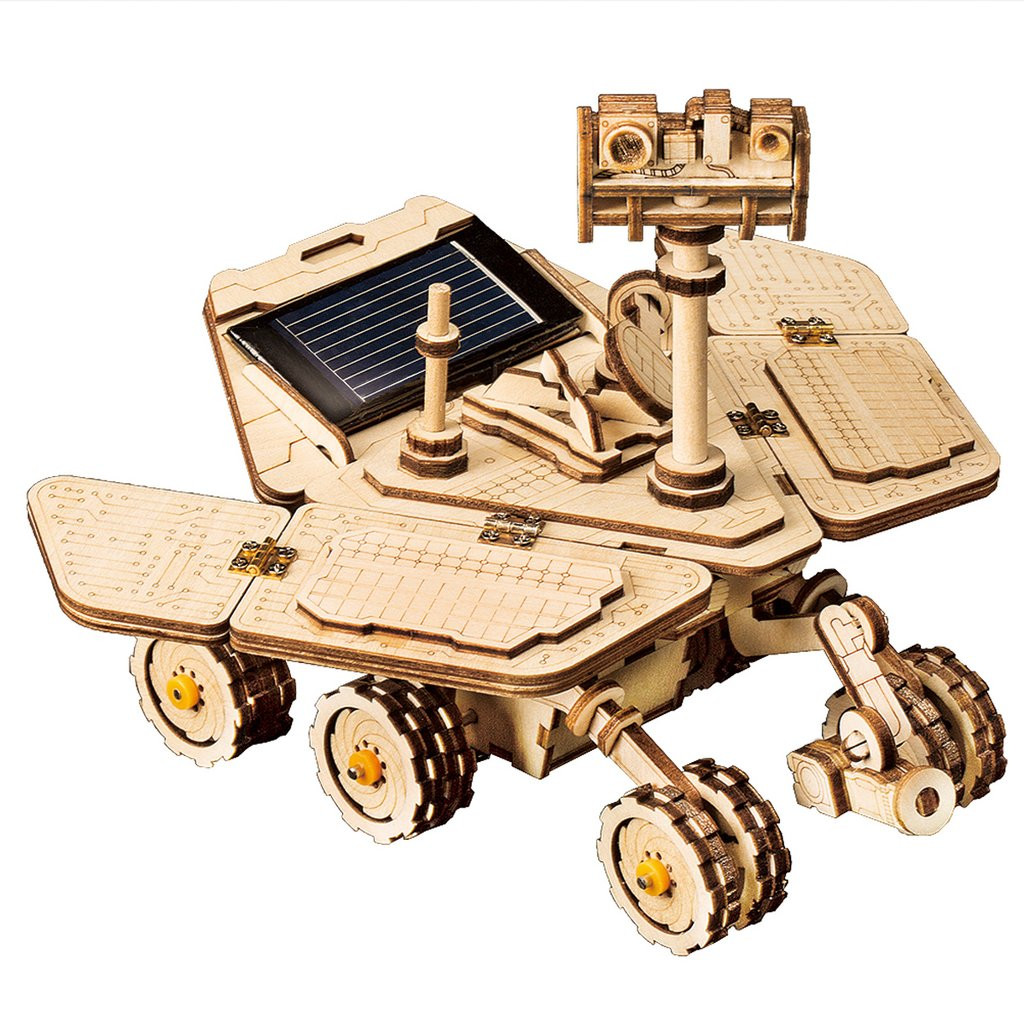 "Harbinger" Curiosity *Solar Powered* Mars Rover Wooden Model Kit ...