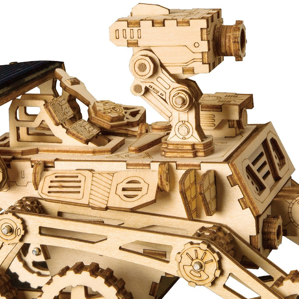 "Harbinger" Curiosity *Solar Powered* Mars Rover Wooden Model Kit ...