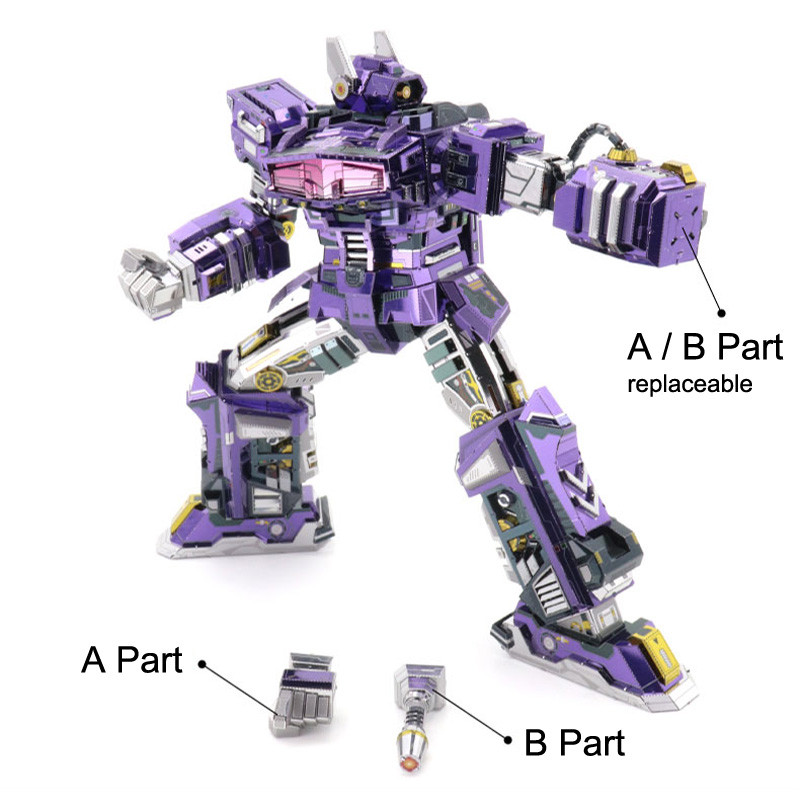 Shockwave G1 - Transformers DIY Metal Model Kit | MU Model - Tri-M ...