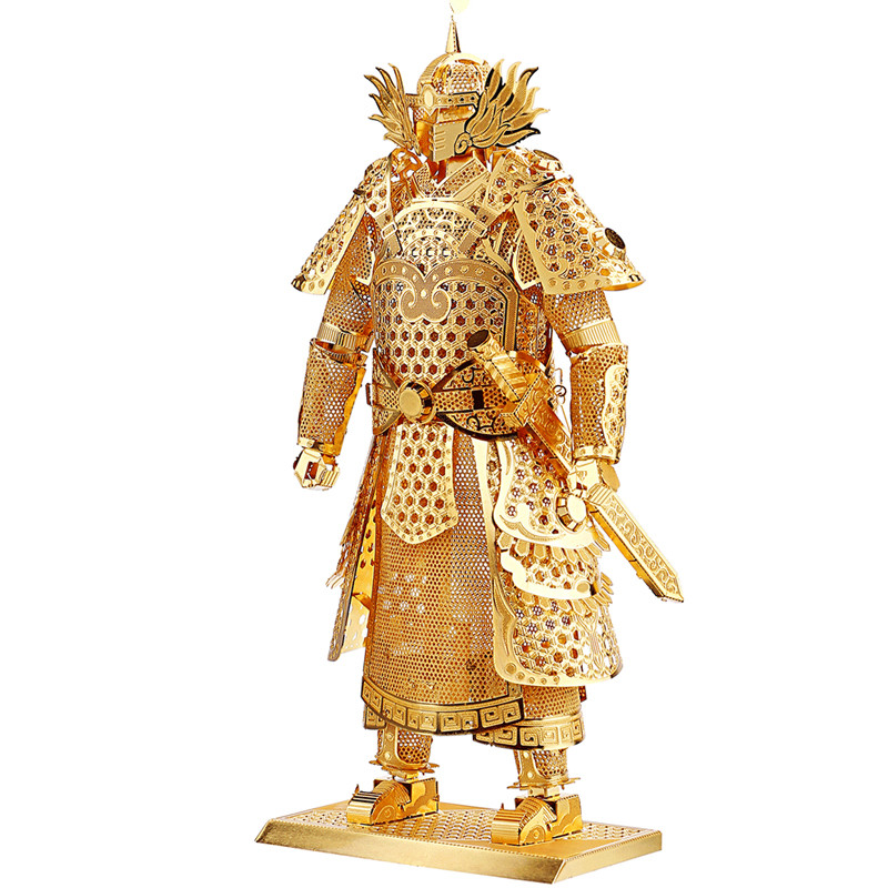 "Warrior's Armor" Gold Metal Model Kit | Piececool - Tri-M Specialty ...