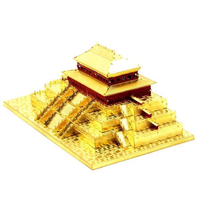 Forbidden City Palace Museum - Gold - Metal Model Kit | Microworld ...