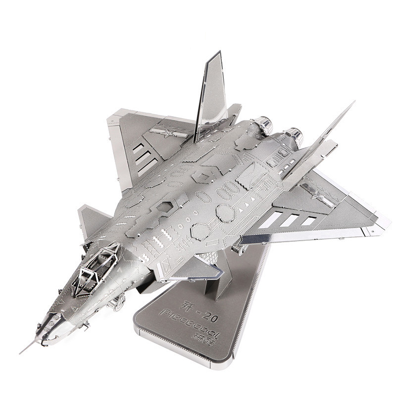 Metal Fighter Jet Blue Metal Airplane Table Top Model Fighter Jet