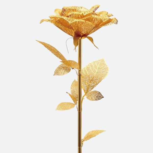 "Golden Rose" Metal Model Kit | Piececool - Tri-M Specialty Products