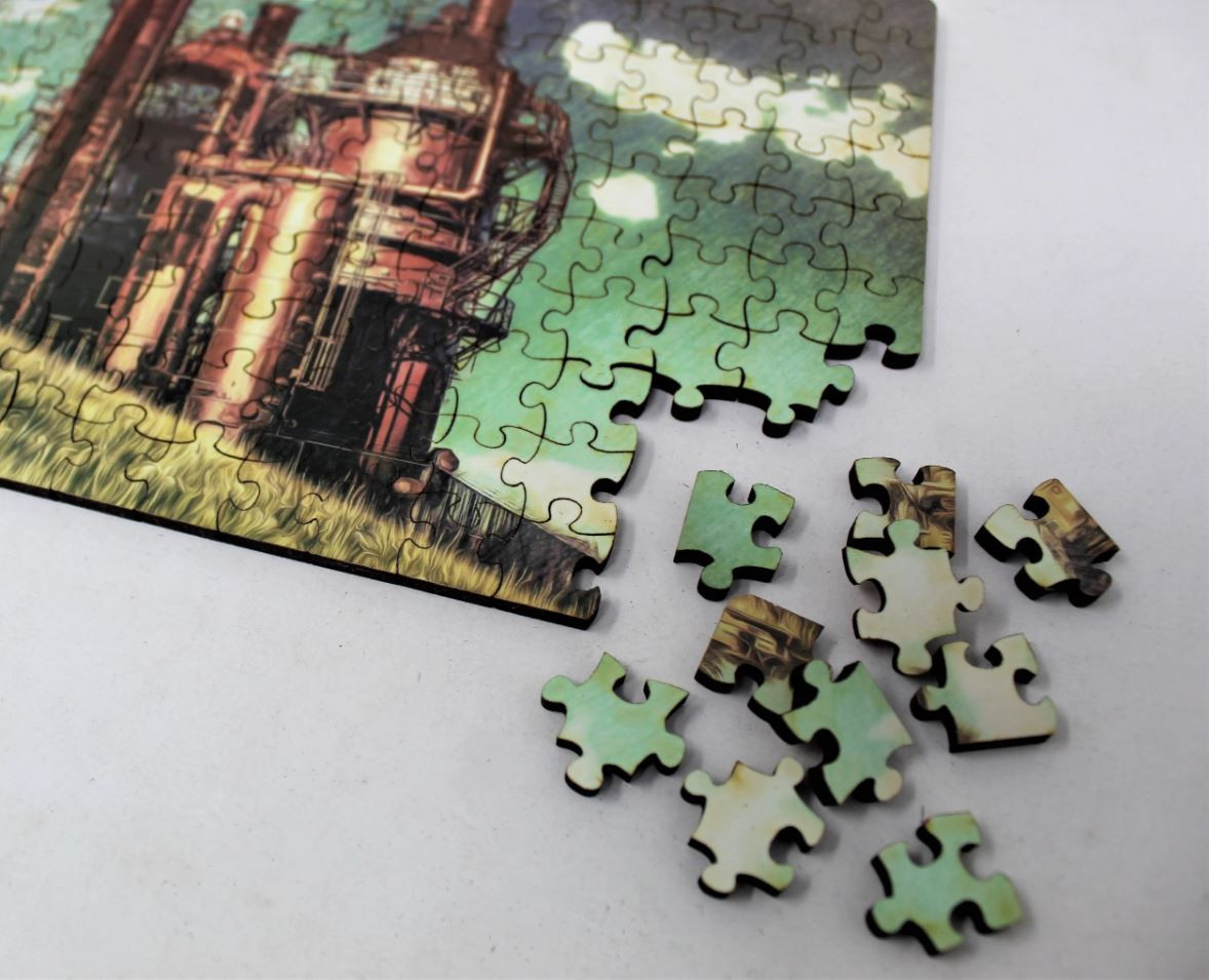 "Gas Works" 140 Piece *Classic Cut* Wooden Jigsaw Puzzle | Bewilderness ...