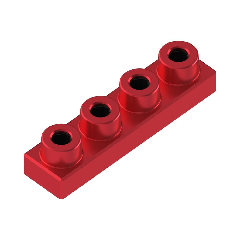 1x4 Plate Ruby Red *Quantity 50* Metal Designer Building Blocks ...