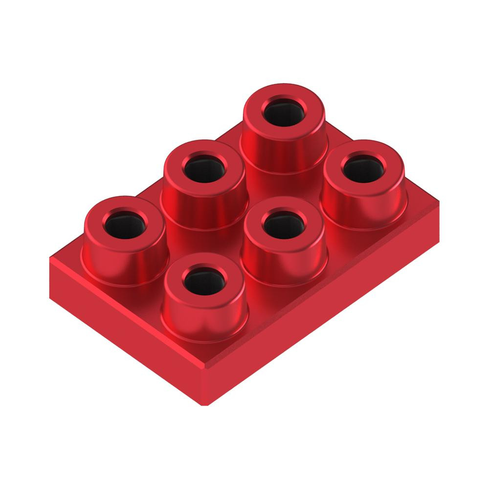 2x3 Plate Ruby Red *Quantity 40* Metal Designer Building Blocks ...